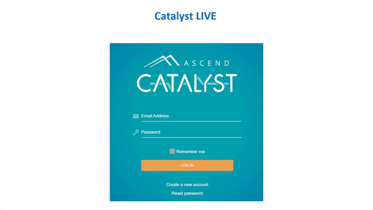 Catalyst live Demo