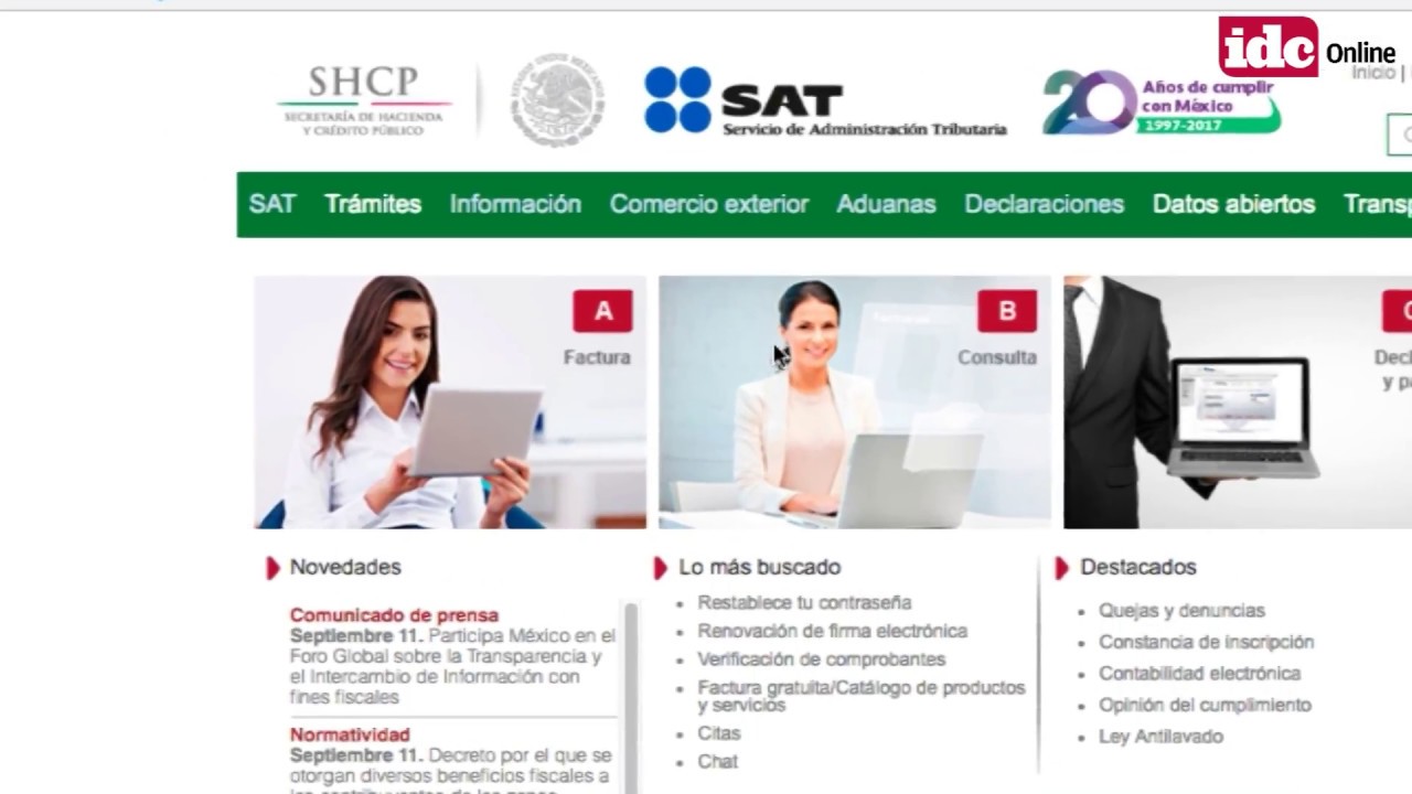 Cómo ubicar claves de CFDI en el catálogo