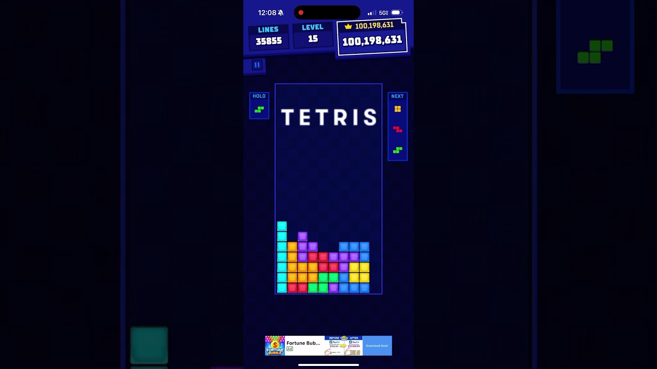 #1 tetris mobile player in the world 100,000,000 and counting #tetrismaster  #subscribe