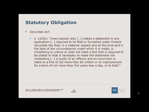 Webinar: Registration Applications and OSC’s Whistleblower Program