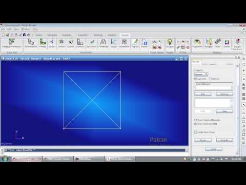 MSC Nastran; Patran Tutorial - Freebody Loads; Pinned Truss Analysis ...