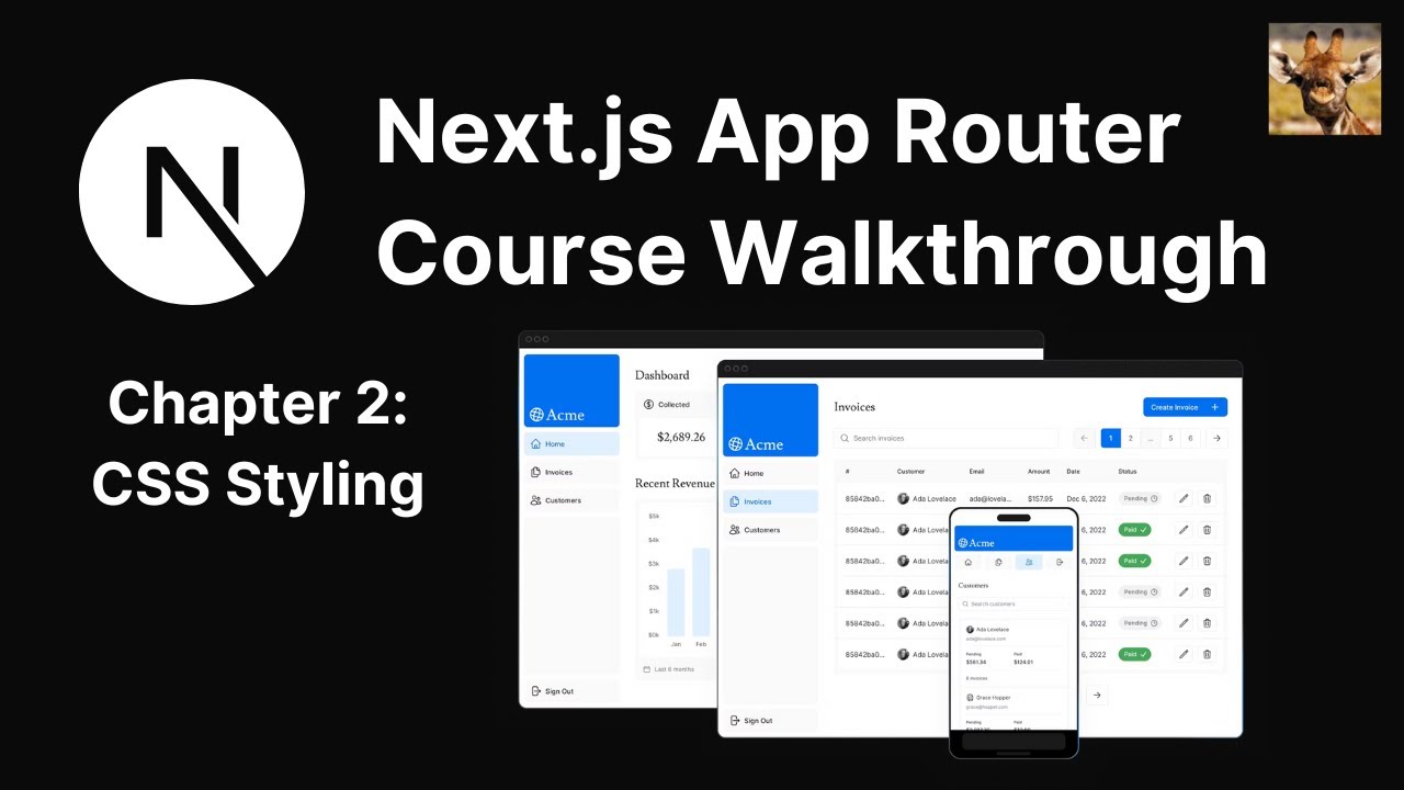 Next.js App Router Course Walkthrough | Chapter 2: CSS Styling