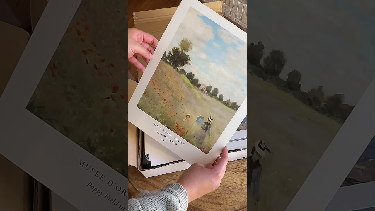 Easy gallery wall hack - buy a set that comes with frames 🖼️ #shorts #amazonfinds #gallerywall