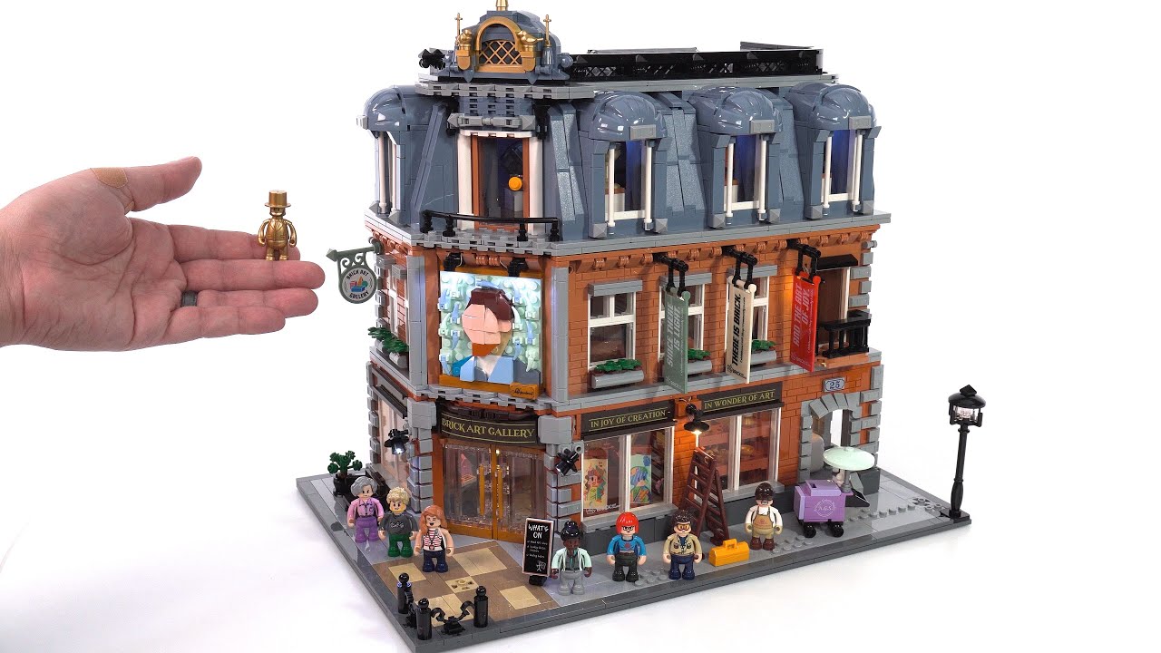 Lumibricks Brick Art Gallery review! 3400 pcs. 62 prints 22 LEDs 3-story modular #NotSponsored L9085