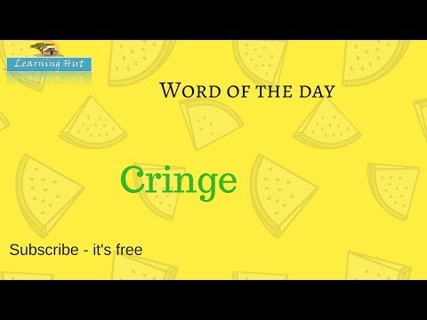 WORD OF THE DAY | CRINGE meaning synonyms antonyms | Learning Hut