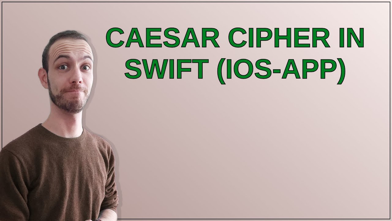 Codereview: Caesar Cipher in Swift (iOS-app)