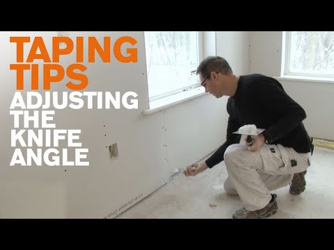 Angle Your Drywall Knife for Best Results