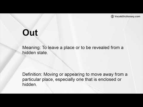Out Meaning