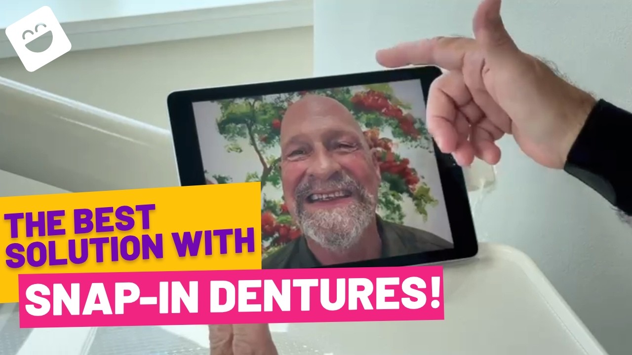Snap-in Dentures made all the difference in this case!