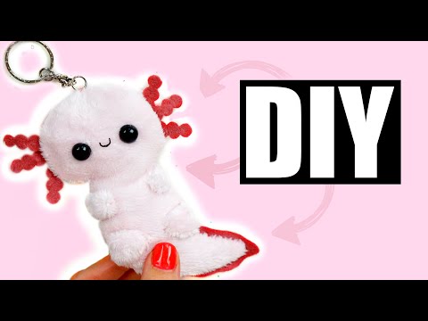 How to make a kawaii axolotl plush DIY