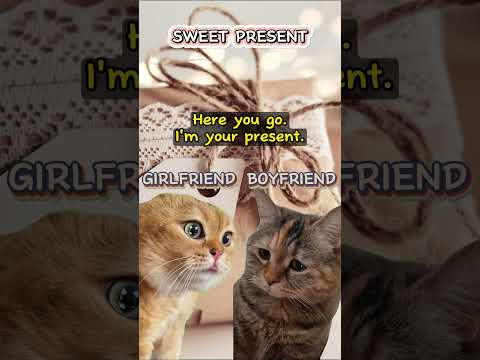 When Girlfriend Gives A Present #cat #memes #love