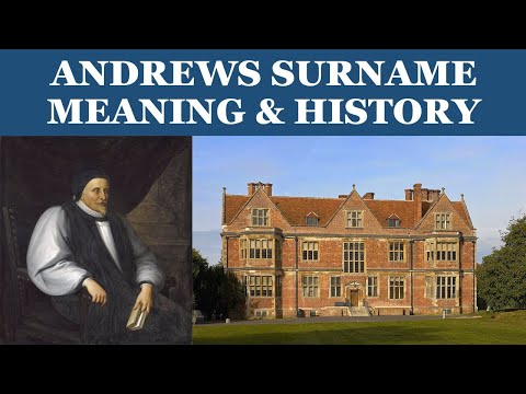 Andrews Surname History