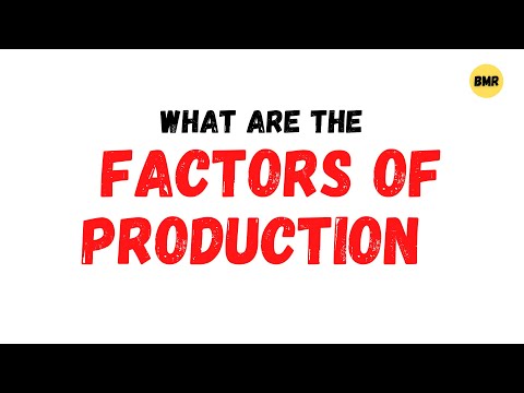 What are the Factors of Production