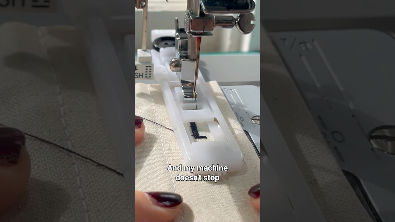 How to sew buttonholes using your sewing machine! | #sewing #sewinghacks #shorts #sewingtutorial
