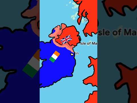 ireland vs the UK Using Google Maps #war #ireland #uk #google #googleearth 