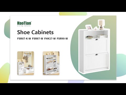 HaoTian shoe cabinets | Shoe bench with storage | Storage bench | Entryway bench | FSR87-K-W
