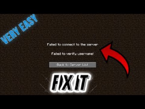 How To Fix Minecraft Failed To Verify Username