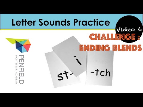 Practice Letter Sounds CHALLENGE: Ending Blends