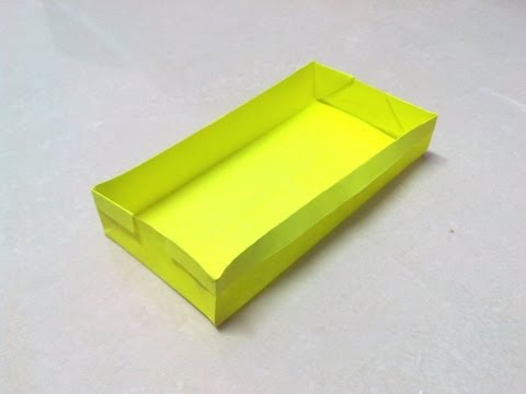 How to make a ORIGAMI rectangular paper box step by step. | The Secrets ...