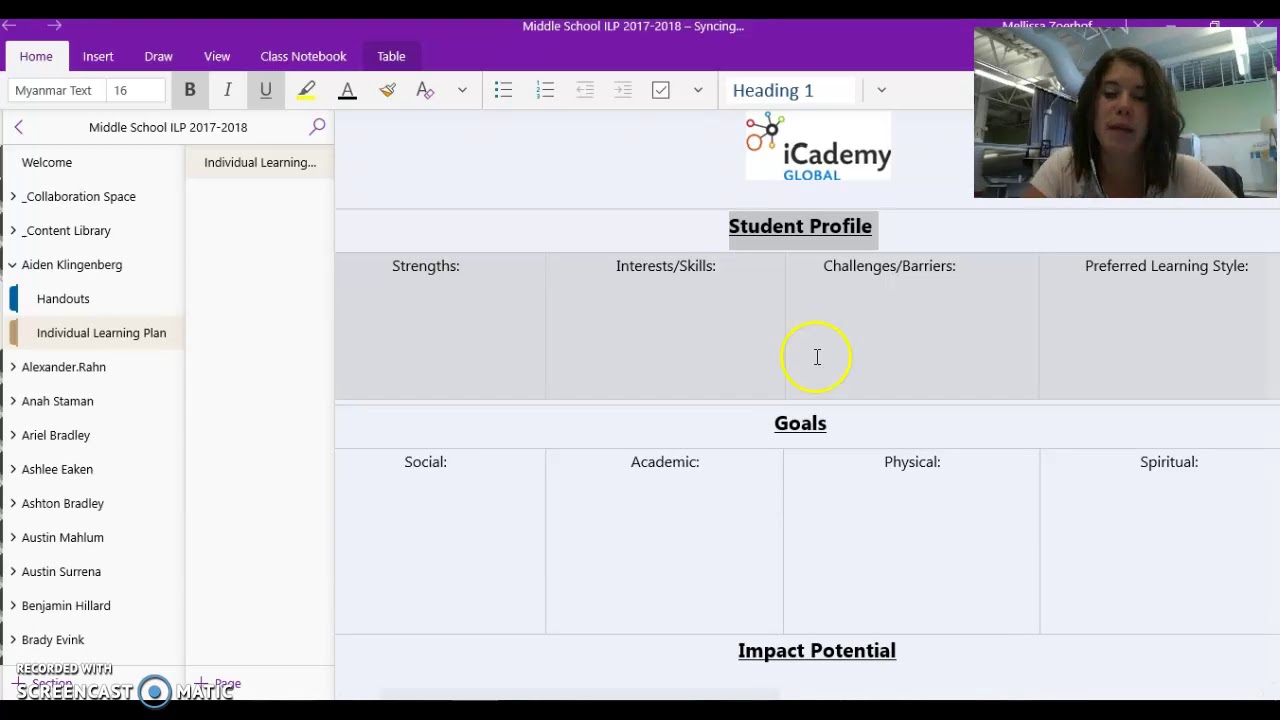 Individual Learning Plan Overview