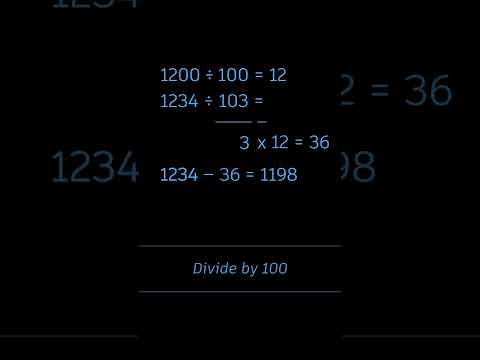 Easy tricks to calculate division of large numbers #shorts #shortsvideo #division #maths #tricks