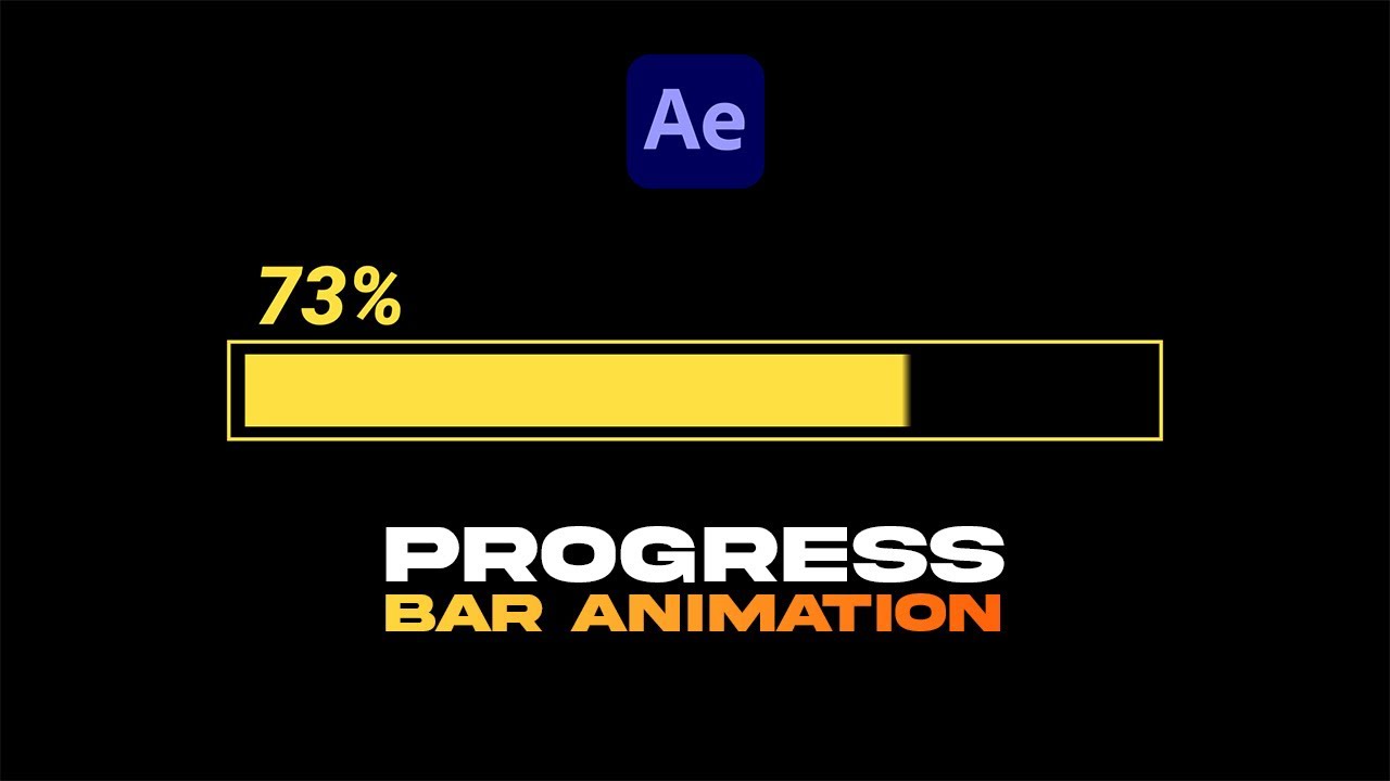 After Effects Tutorial - Progress Bar Animation - Loading Bar