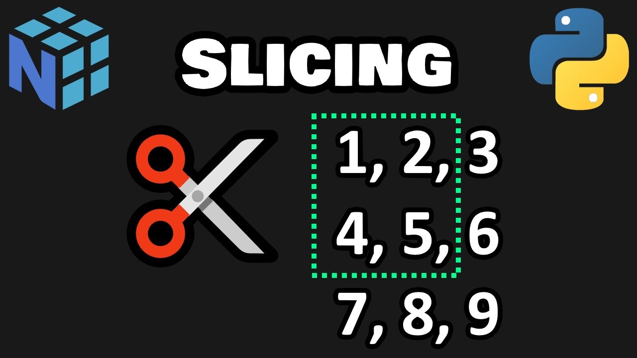 Slicing in NumPy is easy! ✂️