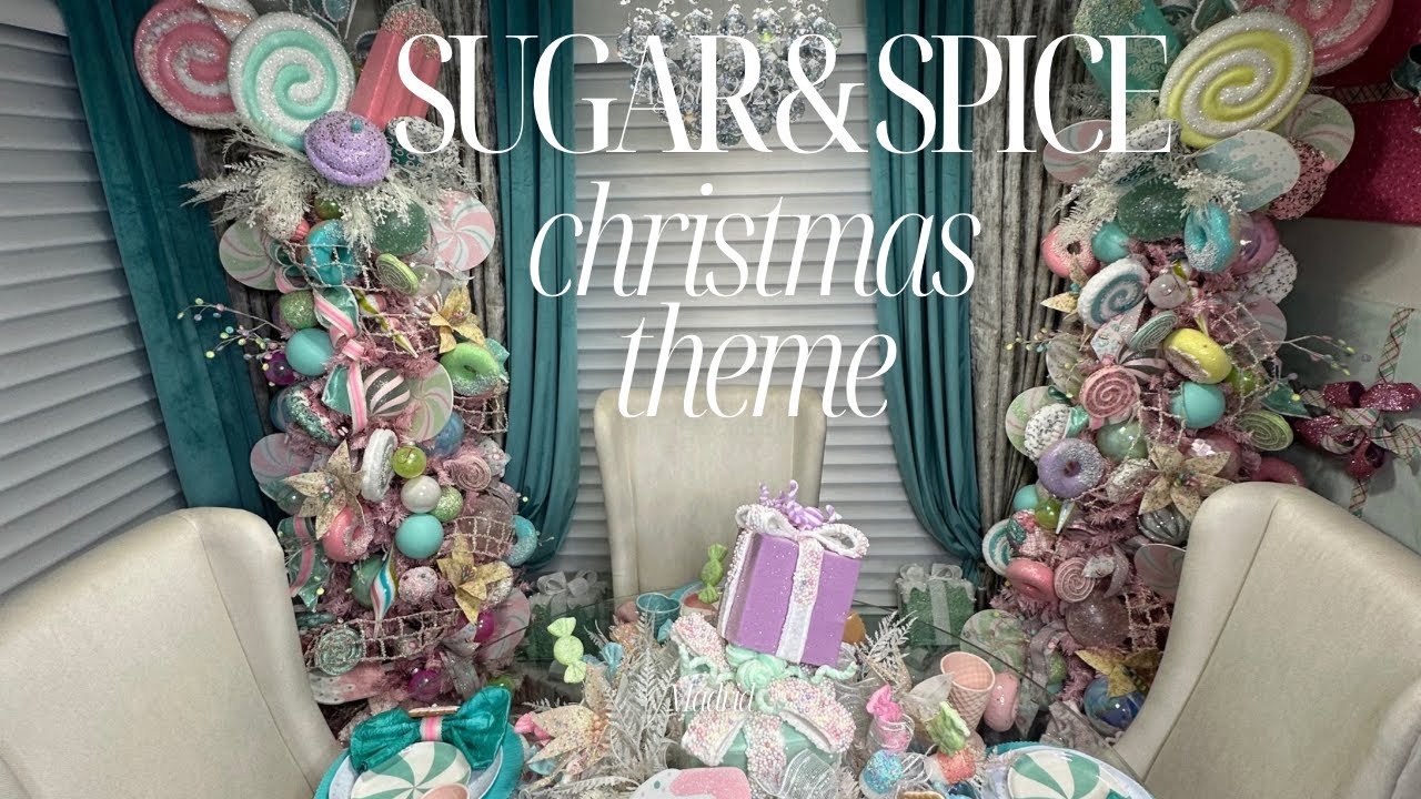 AMAZING PASTEL CANDY-LAND/ DECORATE WITH ME #christmas #candychristmastheme