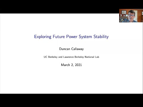 UW ECE Research Colloquium, March 2, 2021: Duncan Callaway, Lawrence Berkeley National Laboratory