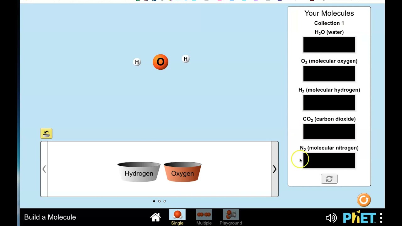 How to build a Molecule using PhET 1