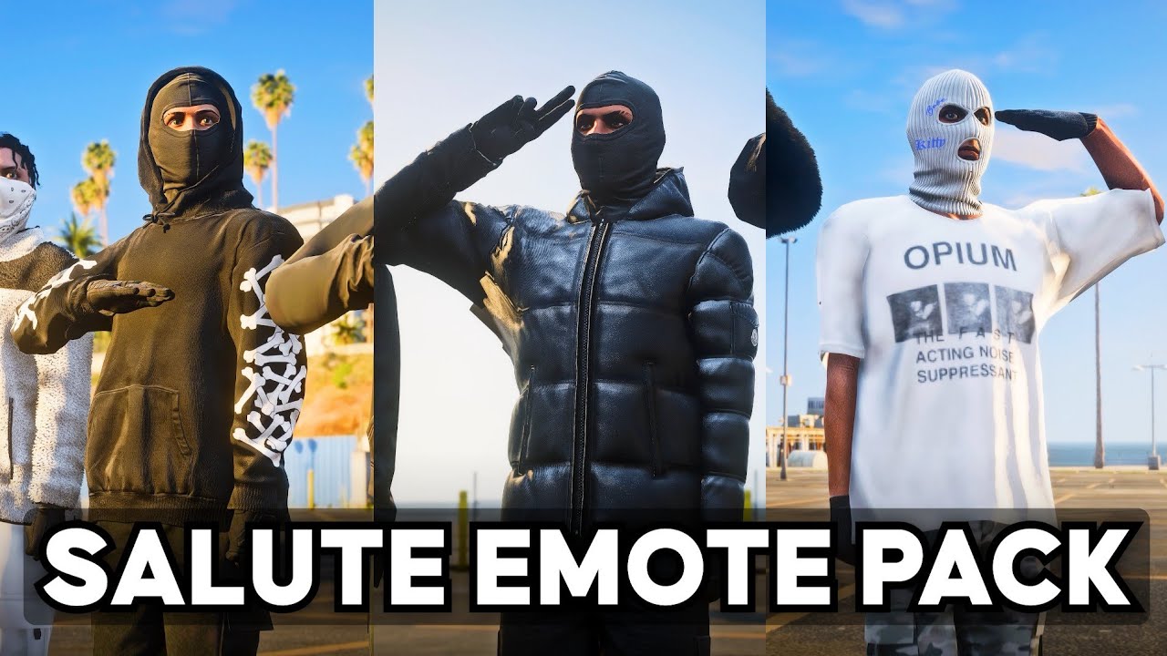 SALUTE EMOTE PACK - FiveM Custom Animation Pack