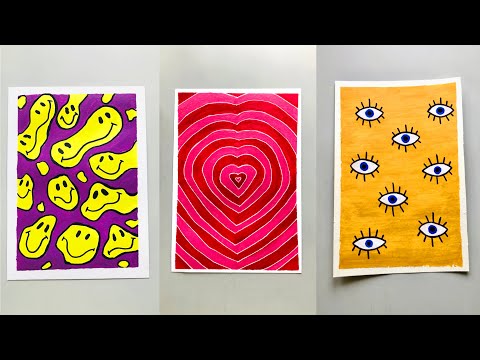 easy indie art ideas ♡ aesthetic drawing compilation ♡ things to draw when you’re bored