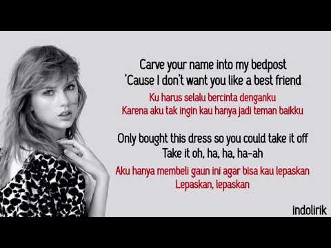 Taylor Swift - Dress | Lirik Terjemahan