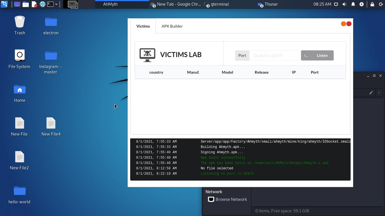 AhMyth RAT Setup on Windows for Android Pentesting