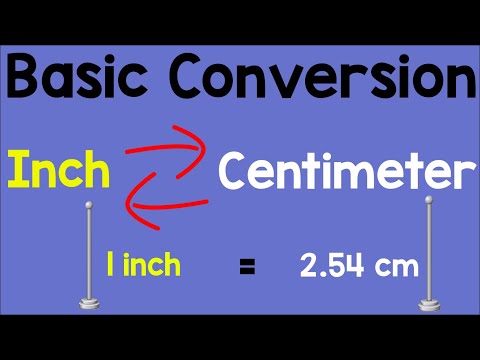 Converting Inch to Centimeter and Centimeter to Inch