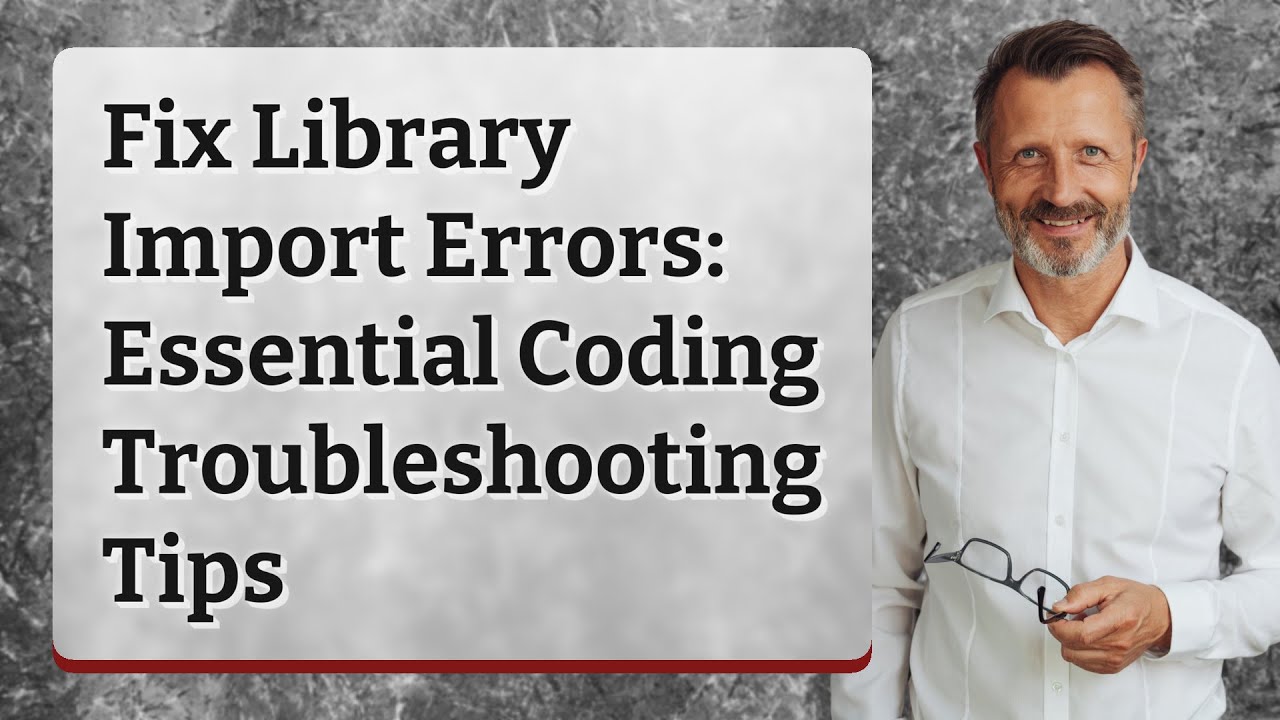 Fix Library Import Errors: Essential Coding Troubleshooting Tips