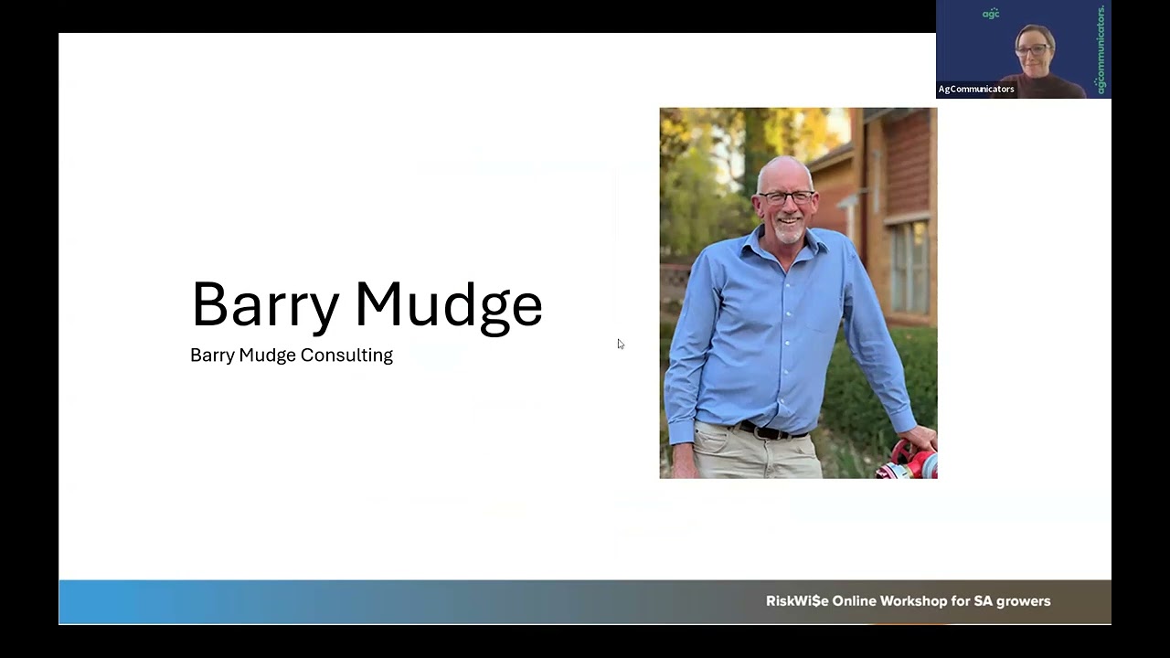 RiskWi$e Cropping Decisions Online Workshop | Central ARG