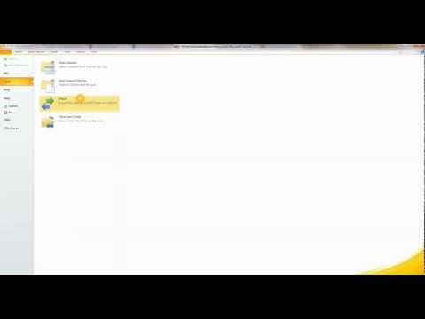 Export email to PST using Outlook 2010