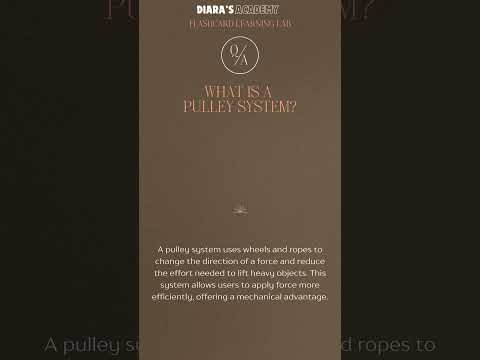 What is a Pulley System? @Diarasacademy