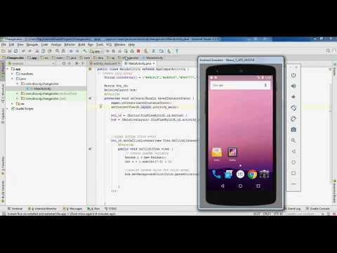 Change Background color Dynamically in android app – CODERS Inc.