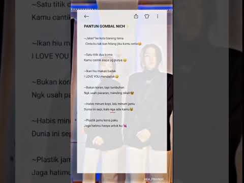 Pantun gombal nichhh