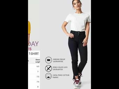 YOUNG TRENDZ Women Plain Cotton T-Shirts #sorts #aman00p 4 December 2021
