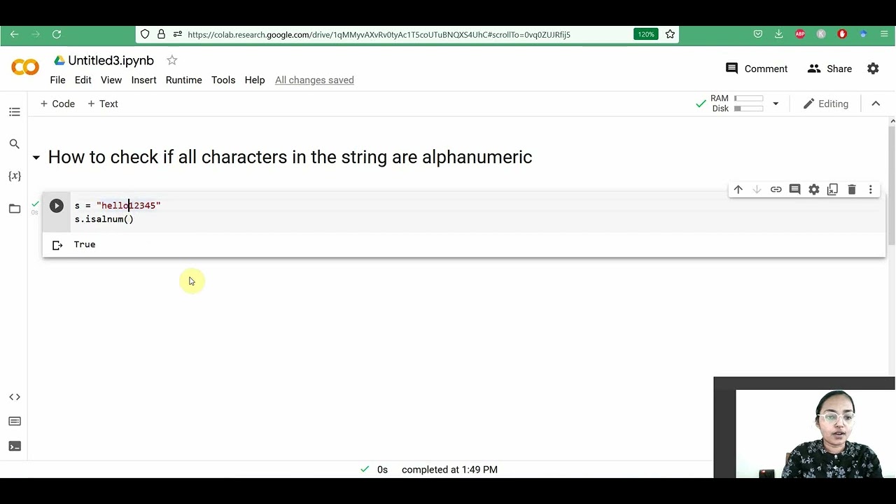 Python Program to Check If Character in a String is Alphanumeric | Python String isalnum() Method