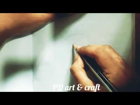 simple easy tree black and white drawing video // PD art & craft
