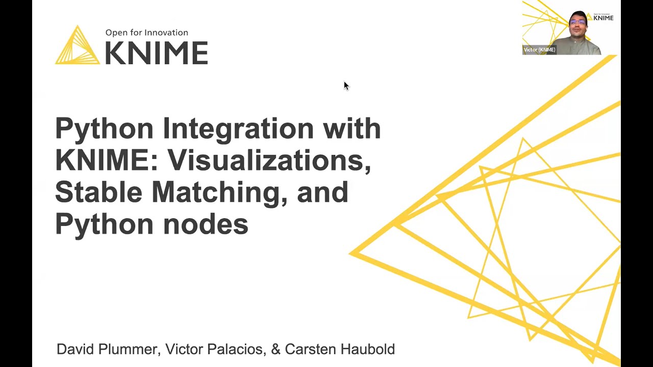 Python Integration with KNIME- Visualizations, Stable Matching, and Python-based nodes