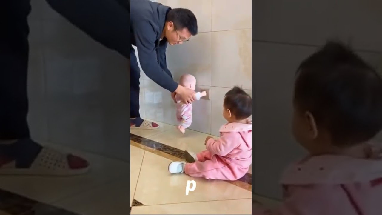 Electric shock prank baby #shorts #prank #baby 💡