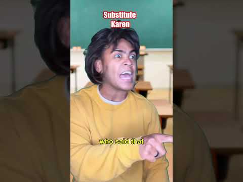 When Karen is your substitute teacherβ¦ππ #comedy #roast