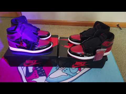Blacklighting Patent Bred Jordan 1s from GOAT. ARE THEY LEGIT?!?!