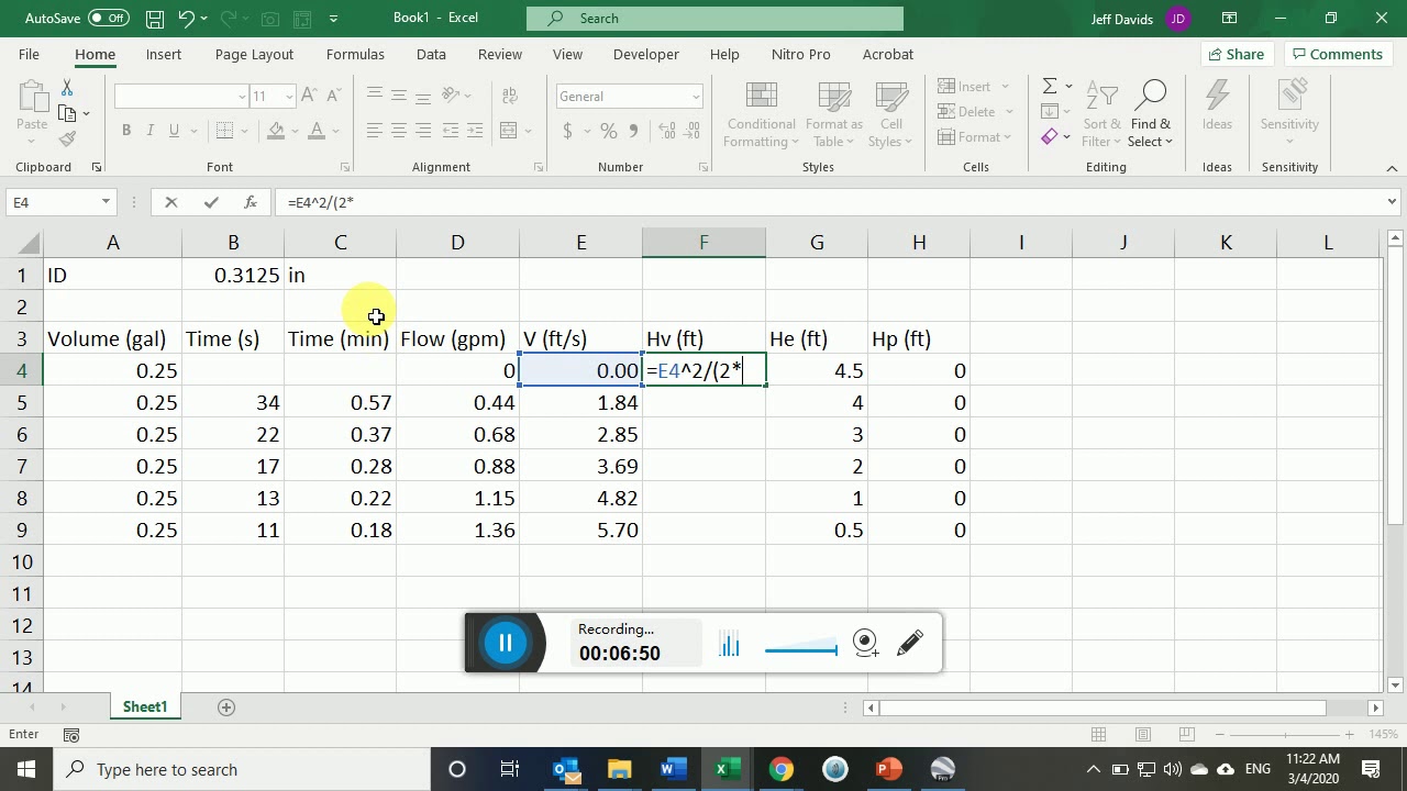 AGET_360_W07 - Building a Pump Test Spreadsheet