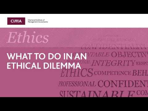 Ethics: what to do in a ethical dilemma